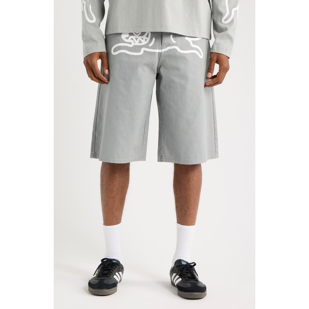 ICECREAM baja 5-pocket cotton twill shorts